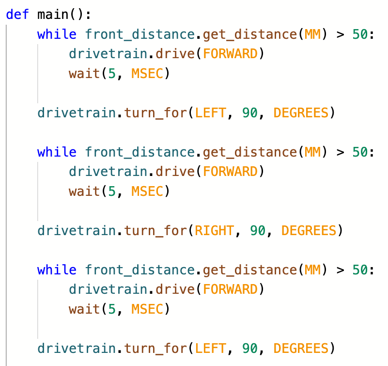 Vex Cs Unit 5 Detecting Walls From A Distance Lesson 3 Adjusting Distances